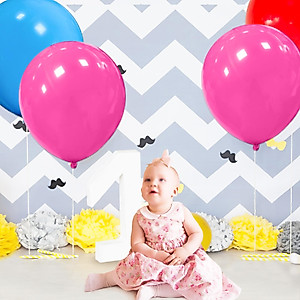 32Pcs Hot Pink Big Balloons 18 Inch, Round Large Latex Party Balloons for Birthday Wedding Decorations.