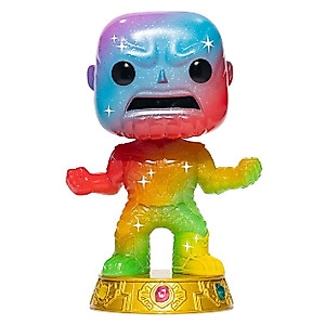 Funko Marvel Infinity Saga Thanos Art Series Pop! Vinyl Figure with Premium Pop! Protector Entertainment Earth Exclusive