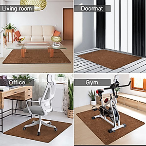 Placoot Desk Chair Mat for Hardwood Floor Corduroy Surface 1/6" Thick 55"x35" Office Chair Mat for Rolling Chairs-100% Large Anti-Slip Backing Under Desk Low-Pile Office Rug Floor Mat for Office/Home