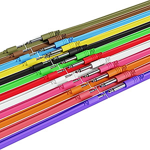 ExcelValley - Mono Patch Cables - TS 3.5mm 1/8" to 6.35mm 1/4" [6A-Pack | 150 cm - 59.06"]