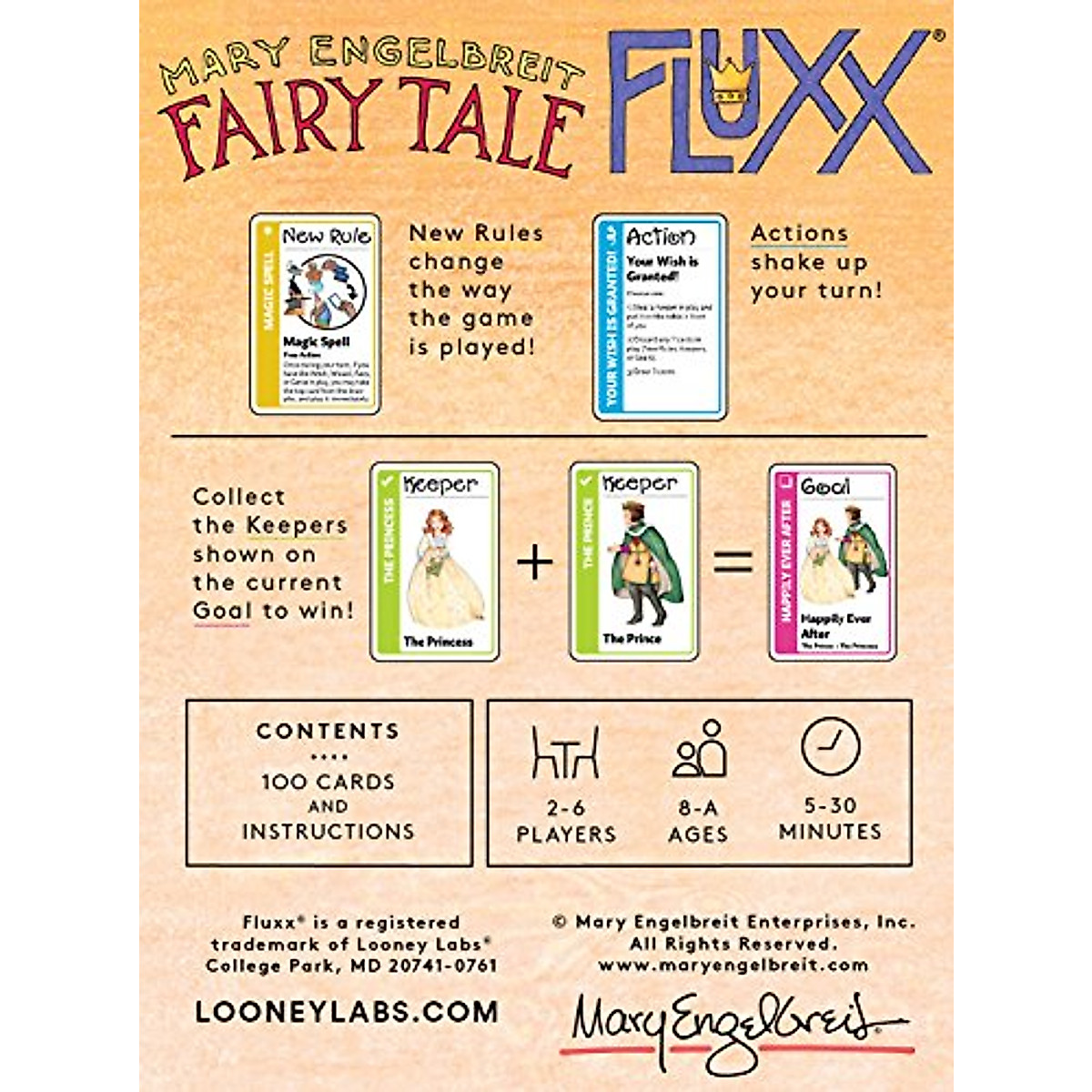 Looney Labs Fairy Tale Fluxx Card Game - Zany Adventures for All Ages