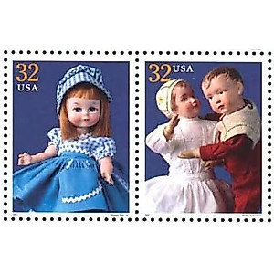 Classic American Dolls (Sheet of 15) 32 Cent US Postage Stamps 1997 Scott #3151
