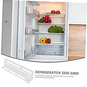 KICHOUSE Refrigerator Divider Freezer Dividers for Bottom Freezer Plastic Storage Drawer Plastic Drawer Freezer Door Shelf Freezer Drawer Dividers Food Model Multifunction Pp