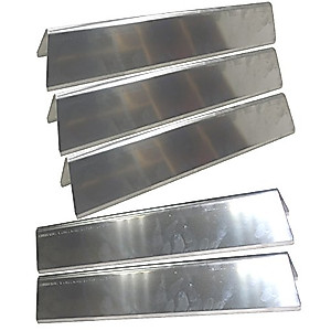 Grill Valueparts 7636 (5-Pack) BBQ Gas Grill Stainless Steel Flavorizer Bars for Weber Spirit 300 Gas Grills with Front-Mounted Control Panel (Dimensions: 15 1/4" x 2 3/5", 16 Ga.)