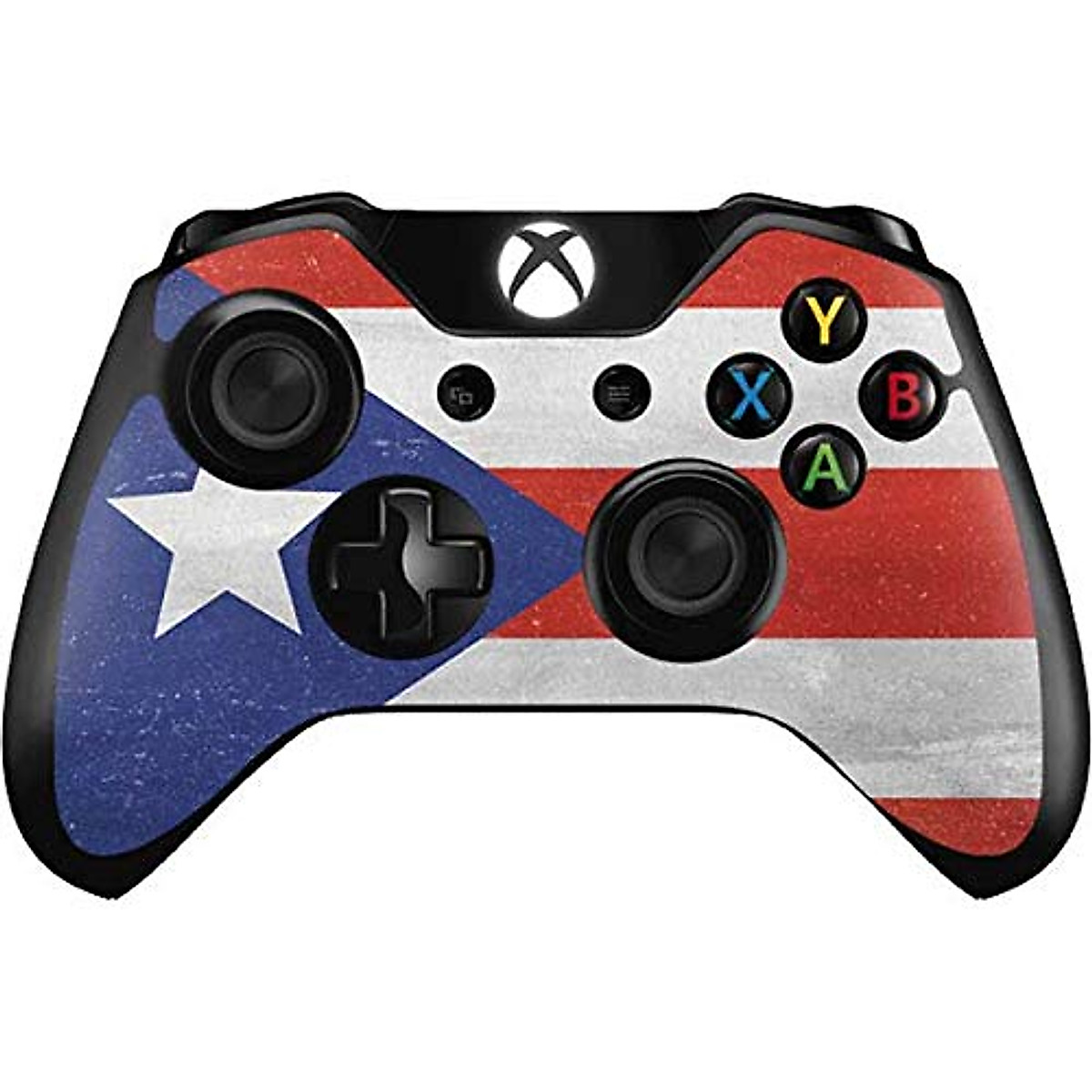 Skinit Decal Gaming Skin Compatible with Xbox One Controller - Originally Designed Puerto Rico Flag Distressed Design