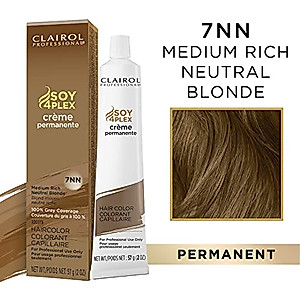 Clairol Professional Permanent Crème, 7nn Med Neutral Blonde, 2 oz.