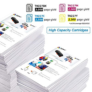 Arthur Imaging with CHIP Compatible Toner Cartridge Replacement for Brother TN227 TN227bk TN 227 TN223 use with HL-L3210CW HL-L3230CDW HL-L3270CDW HL-L3290CDW MFC-L3710CW MFC-L3750CDW L3770CDW 4 Pack