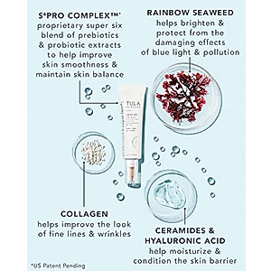 TULA Skin Care Radiant Skin Brightening Serum Skin Tint SPF | Facial Sunscreen Provides Broad Spectrum SPF 30 Protection, Tinted, Serum-Light Formula Brightens and Evens Skin | Shade 13, 1.0 fl. oz.