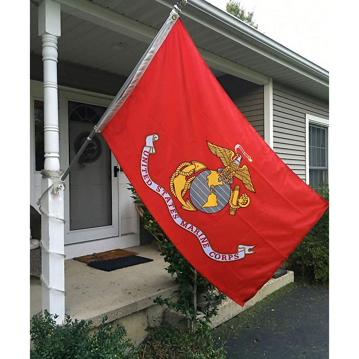 Marine Corps USMC Flag Double Sided 3x5 Outdoor Heavy Duty US Military Army Flags Long Lasting with 2 Brass Grommets