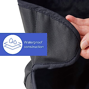 INFANZIA Dry Seat, Car Seat Protector Waterproof Carseat Liner Potty Training Toddlers, Baby and Infants, Piddle Pad for Carseats Strollers (Black, 1 Pack