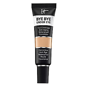 IT Cosmetics Bye Bye Under Eye Full Coverage Concealer - for Dark Circles, Fine Lines, Redness & Discoloration - Waterproof - Anti-Aging - Natural Finish – 25.5 Medium Bronze (C), 0.4 fl oz