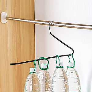 Household Hanger Non-Slip Stainless Steel Trousers Hanger Hanging Trousers Storage Hanger and Save Space to Hang Scarf Underwear Small Objects Hanger