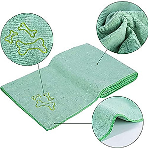 Microfiber Dog Towel, 3 Pack Large Pet Bath Towels 40″ x 20″, Quick Fast Drying Super Absorbent Lightweight Cat and Puppy Shower Essentials
