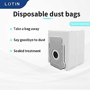 LOTIN Replacement Parts Kit Compatible with Roomba s9(9150),s9+(9550), Series Vacuum Cleaner.Pack of 2 Set of Multi-Surface Rubber Brushes,8 Side Brushes,8 Filters,10 Dust Bags,2 Tools …
