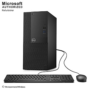 Dell OptiPlex 3050 Tower High Performance Business Desktop Computer, Intel Core i3-6100 3.7GHz, 8G DDR4, 512G SSD, WiFi, BT, 4K Support, DP, HDMI, Windows10 Pro 64 English/Spanish/French(Renewed)