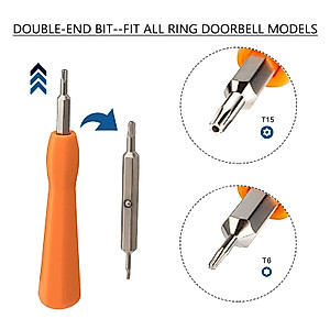 Doorbell Screwdriver Replacement,Double-ended Screwdriver for Doorbell Replacement Bit Fit for All Doorbells include Video Doorbell, Video Doorbell 2, Pro and Elite