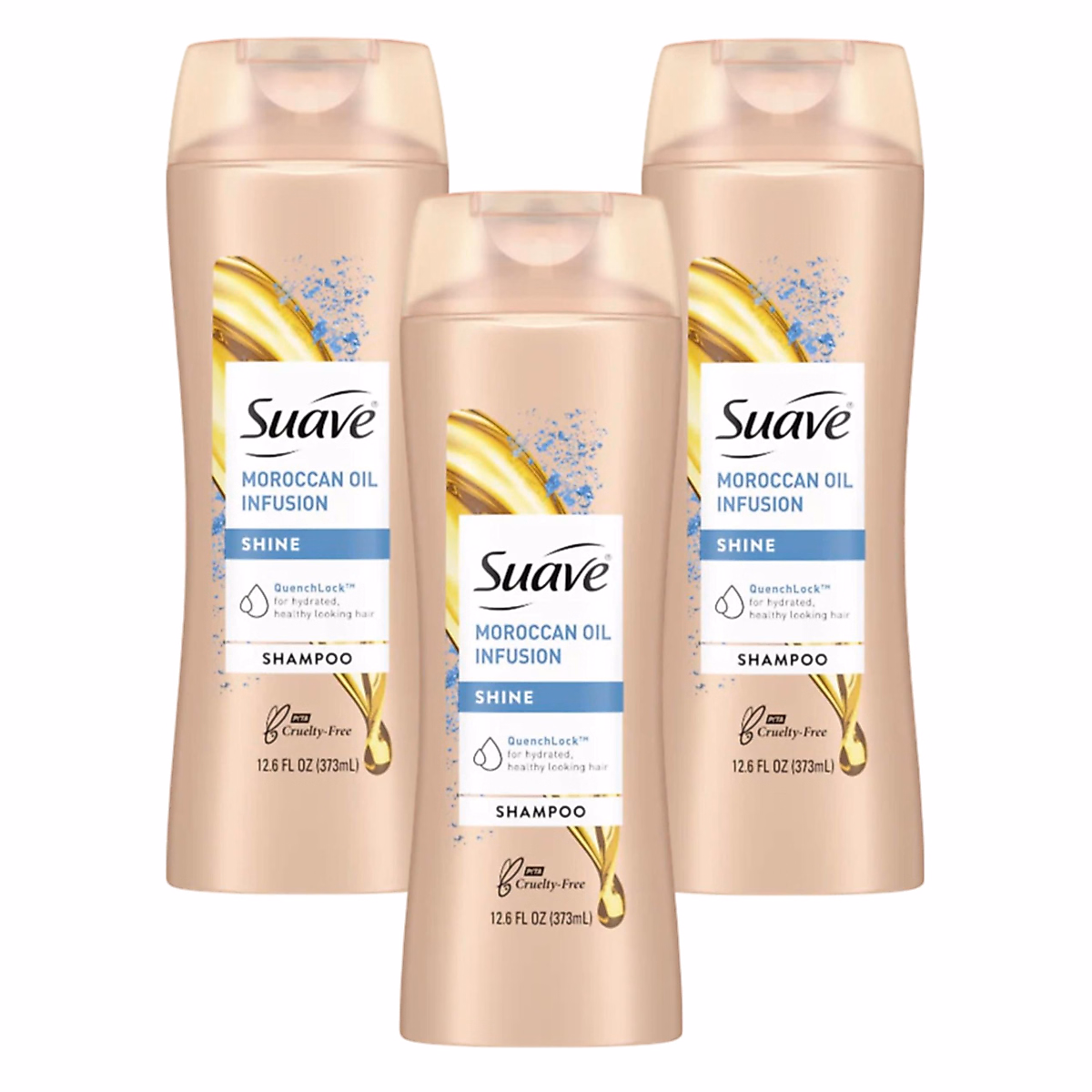 Suave Professionals Shine Shampoo Moroccan Infusion 12.6 oz (Pack of 3)