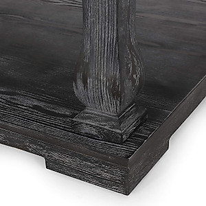 Christopher Knight Home Gavin Contemporary Fabric Rectangular Ottoman, Charcoal and Gray