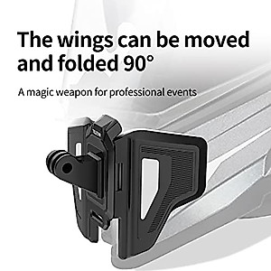 Motorcycle Helmet Chin Mount for GoPro, Claw Clamp Body Strap Fit for Most Helmets Stable Fast Release Riding Cycling Accessories for Go Pro Max Hero 11 10 9 8 7 6 5 Insta360 DJI Osmo Action Pocket 2