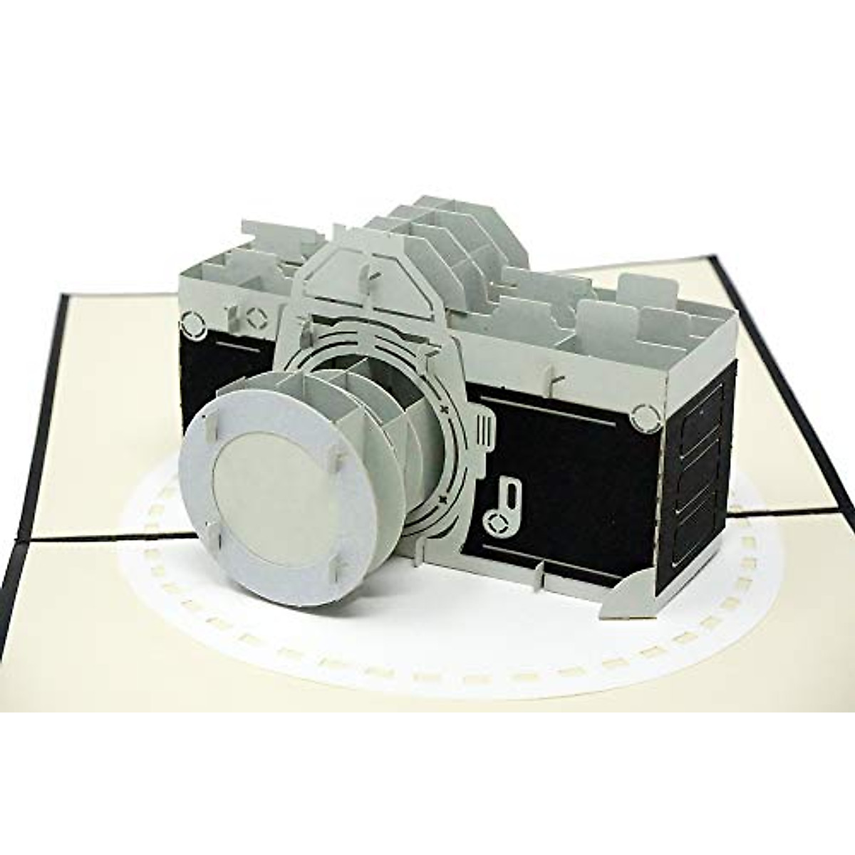 Camera - WOW 3D Pop Up Greeting Card for All Occasions - Birthday, Congratulations, Good Luck, Anniversary, Get Well, Love, Good Bye …