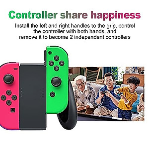 DILITT Gamepad Controllers for Nintendo Switch,Left Right Controller Replacement for Switch/Lite/OLED,Switch Controllers Gamepad Supports Screenshot/Wake-up Function/Motion Control（HL）