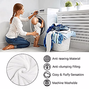 Flannel Blanket Black White Hockey Fleece Blanket Super Soft Throw Blanket for Couch Bed Sofa-Machine Washable 60"x80"