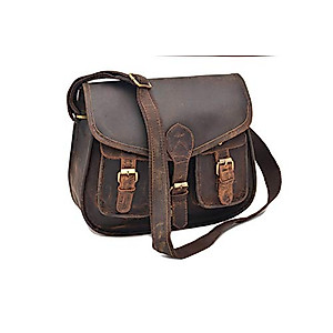 14 Inch Leather crossbody bags Purse Women Shoulder Bag Satchel Ladies Tote Travel Purse full grain Leather