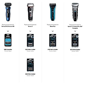 Braun Series 5 and 6 New Generation Electric Shaver Replacement Head - 53B - Compatible with Razors 5020s, 5018s, 5050cs, 6020s, 6075cc, 6072cc