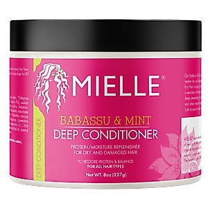 Mielle Organics Rosemary Mint Scalp & Hair Strengthening Oil and Babassu & Mint Deep Conditioner Bundle