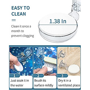 Pawfly Aquarium Air Stone Disc, 1 Inch Small Fish Tank Bubble Stone Kit Ultra-High Dissolved Oxygen Diffuser Bubbler with Accessories for Nano Air Pumps Small Buckets and Fish Tanks