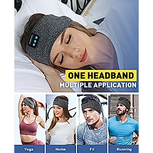 ASMRBAND Sleep Headphones, Cozy Wireless Headphone Headband,Noise Cancelling Headphones for Sleeping, Headphone Band Built in Speakers Perfect for Side Sleepers,Workout,Running,Yoga,Travel,Insomnia