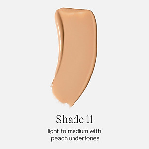 Saie Glowy Super Skin Tint Liquid Foundation - Hydrating Serum Foundation with Lightweight, Medium Coverage - Formulated with Hyaluronic Acid to Hydrate, Brighten and Plump - Shade 11 (1.01 oz)