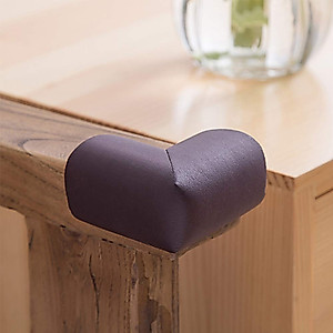 Corner Protector Baby Proof | Corner Guard Child Safety for Babies, Toddlers, Kids | Foam Corner Covers for Furniture, Table, Desk | 8 Pack (Brown)