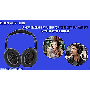 AHG Replacement QC35 Headband / QC35 ii Headband pad Cushion Cover. Compatible with Bose QuietComfort 35 Headphones (QC35) and Bose QuietComfort 35 ii Headphones (QC35 II) (Black)