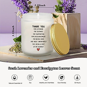 Thank You Gifts for Women, Men, Mom, Teacher, Nurse, Boss Coworkers, Hostess Gifts for Women, Teacher Appreciation Gifts, Boss Appreciation Gifts, 7 oz Soy Wax Candle (Lavender)