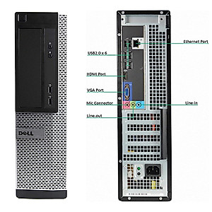 Dell Optiplex 3010 Desktop Computer - Quad Core i5 3470 3.20 GHz, 8GB DDR3, 1TB HDD - Keyboard, Mouse, WiFi, Windows 10 Professional(64-bit) (Renewed)