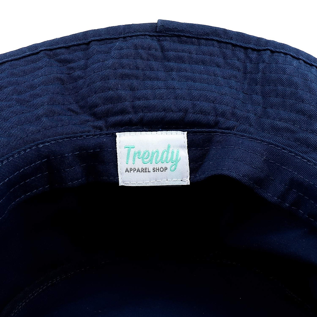 Trendy Apparel Shop XXL Oversize Large Brim 100% Cotton Outdoor Boonie Hat - Navy - 3XL