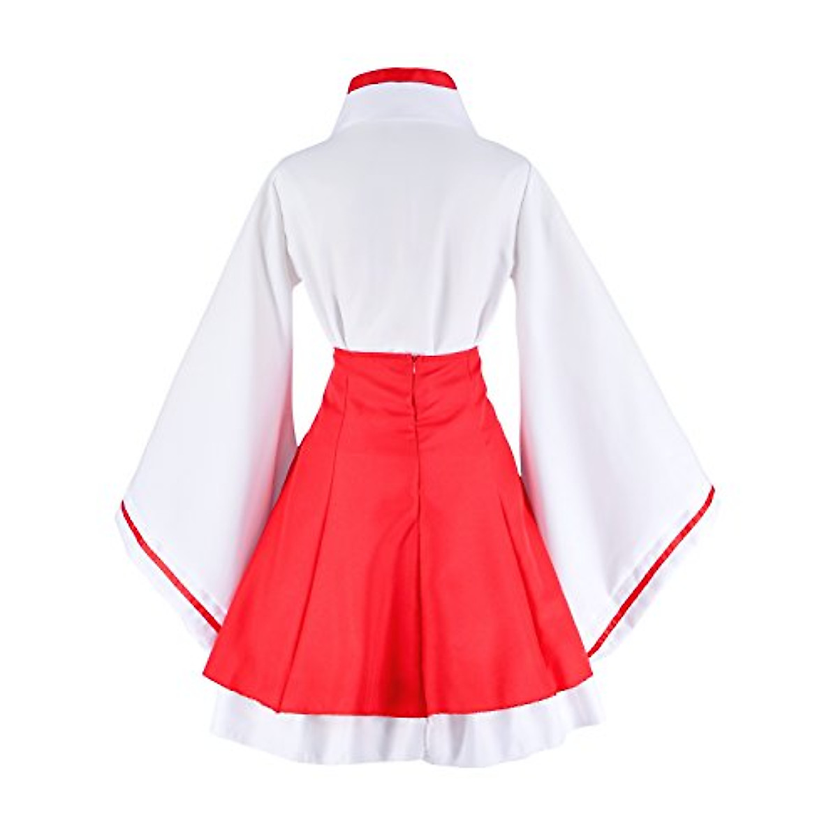 Japanese Anime red White Kimono Fox Rabbit Cosplay Costume Furry Fox Ear Mask with Socks 2XL