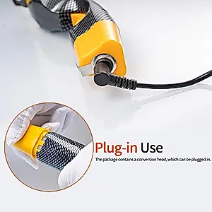 Loboo Idea Electric Scissors For Cutting Fabric, Easy Cutter Electric Scissors with 2 Blades for Crafts Sewing Cardboard Scrap-booking Leather, Zip Snip Cordless Electric Scissors Cutting Tool