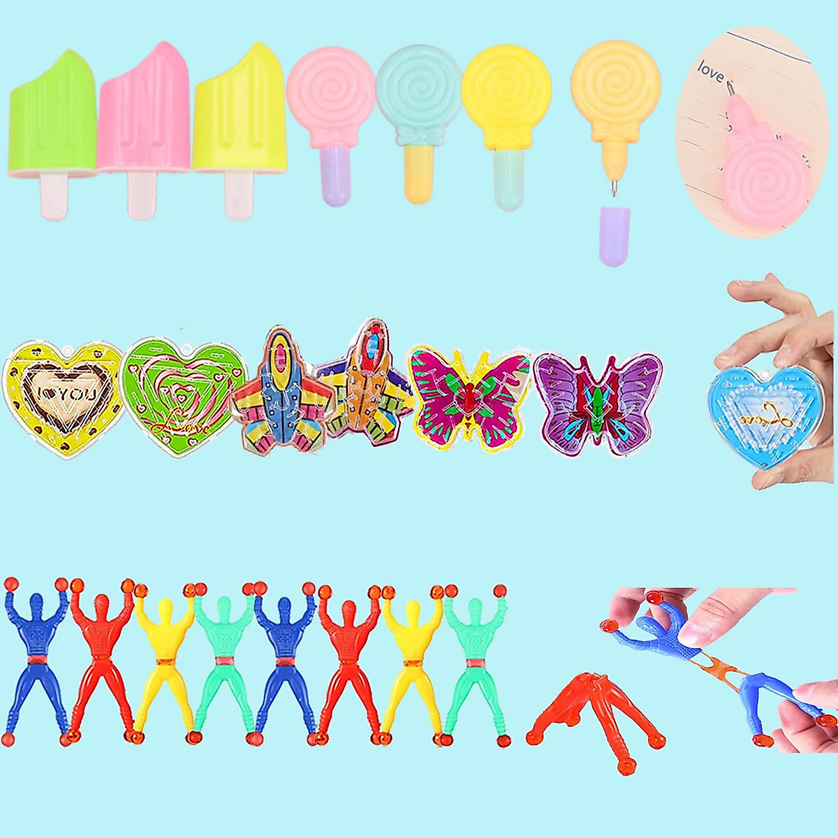 Beilunt 132 Pcs Party Favors Toys for Kids 4-8,Assortment Treasure Box Toys for Classroom Prizes,Goodie Bags Stuffers,Christmas Stocking Stuffers,Pinata Fillers Bulks Small Toys Carnival Prizes