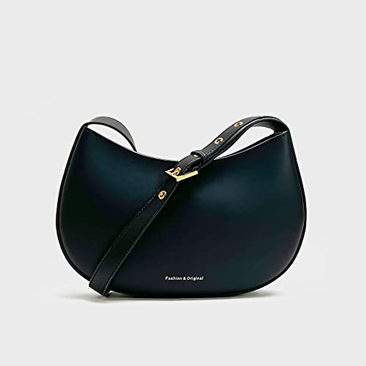 Cute Hobo Purses and Handbags for Women Split Leather Shoulder Tote Bags Crossbody bag (Black)