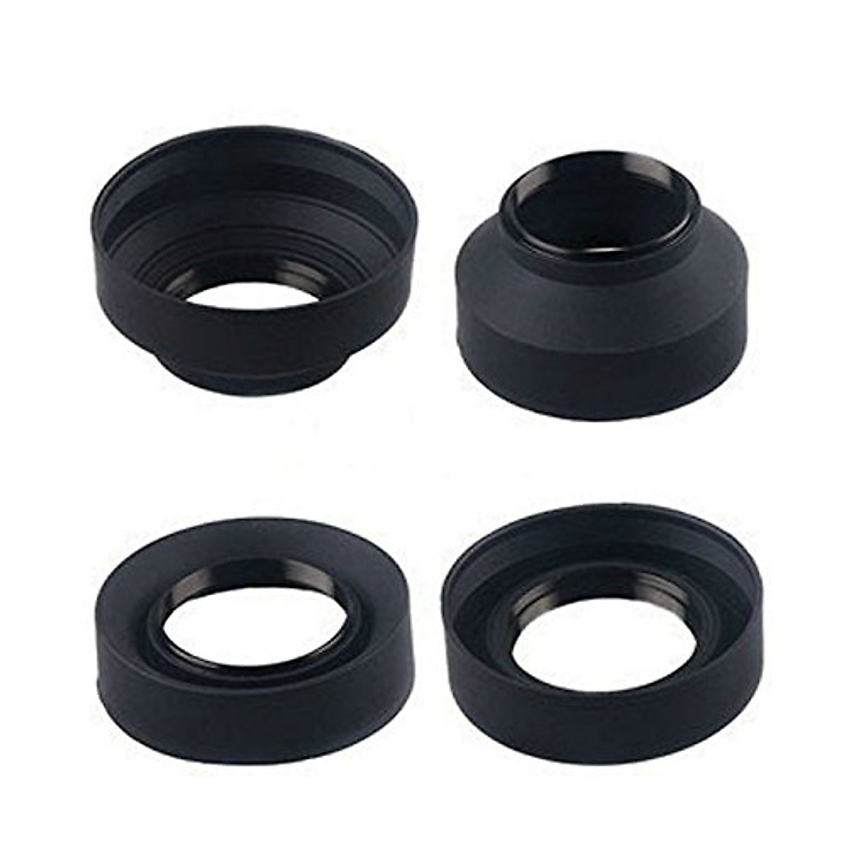 58mm Soft Rubber Lens Hood for Canon Rebel T5, T6, T7i, T8i, EOS 80D, 90D, 77D, SL3 Cameras with EF-S 18-55mm STM Lens