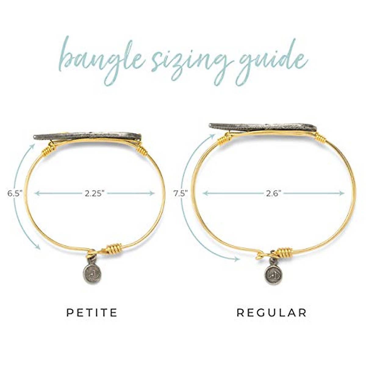 Luca + Danni Angel Wing Heart Bangle Bracelet For Women - Brass Tone Size Regular Made in USA