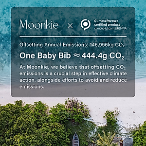 Moonkie Silicone Baby Bibs Set Of 2 | BPA Free Waterproof | Soft Flexible Adjustable Silicone Bibs for Babies & Toddlers(Tradewinds/Teal)