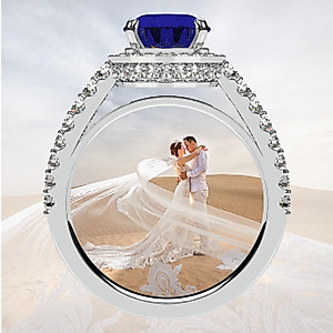 NANA Jewels 2ct Pure Brilliance Zirconia Halo Engagement Ring-Round Cut-September-6