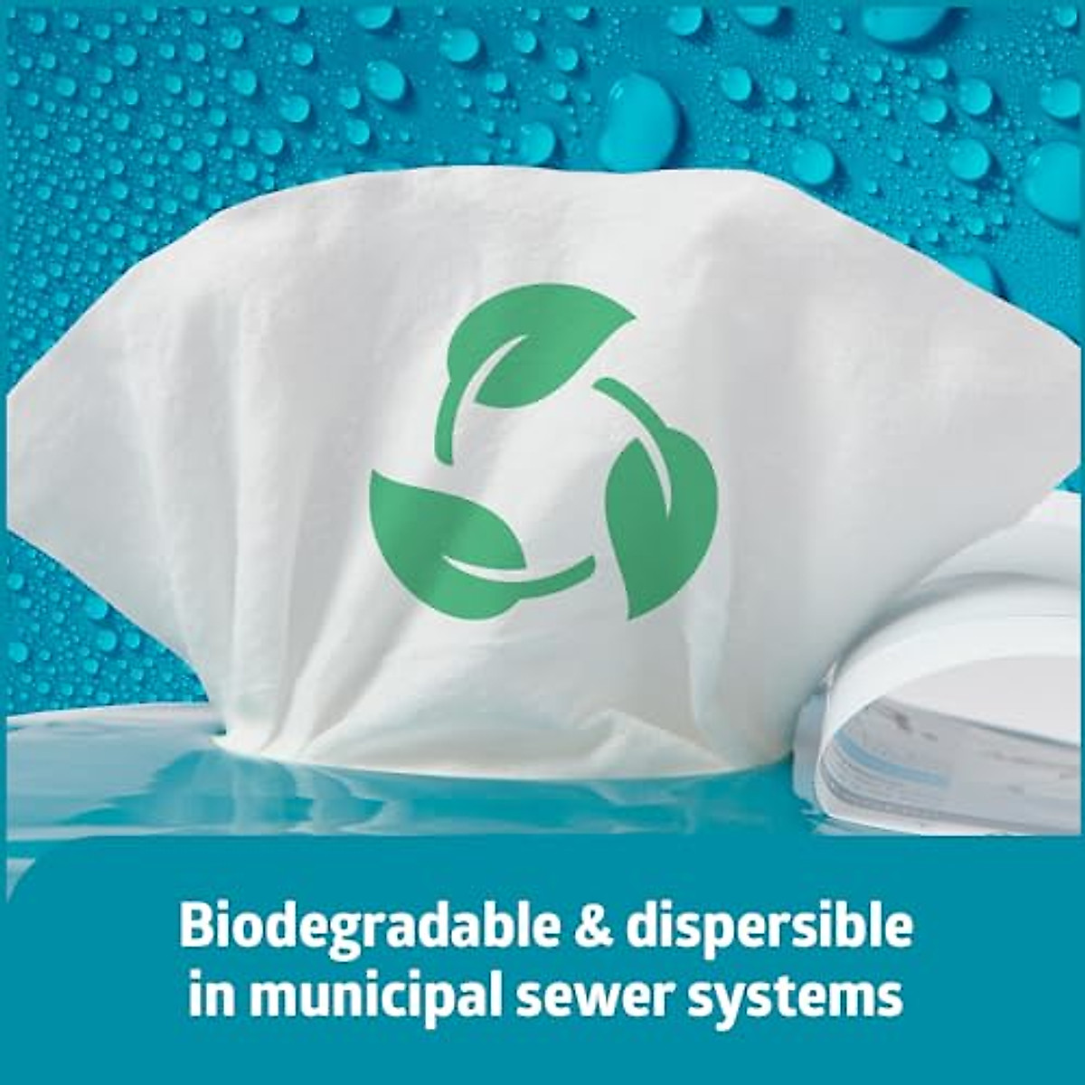 Medline Readyflush Biodegradable Flushable Wipes, 9 Tubs of 60 Wipes
