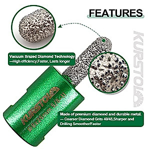 KURSTOL Diamond Mortar Raking Bit - 5/16" x 1" with 58-11 Thread for Brickwork Joint Mortar Removal Masonry,Stone,Concrete Angle Grinder Bit