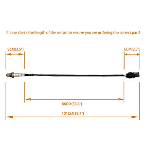 LSU 4.9 Lambda WideBand O2 Oxygen Sensor | for AEM 30-4110 30-0300 30-0310 - X Series AFR Inline Controller - UEGO A/F Ratio Wideband 02 Gauge | Replace# 17025, 0258017025