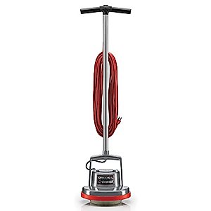Oreck Commercial Orbiter Hard Floor Cleaner Machine ,Multi-Purpose Hardwood Wood Laminate Carpet Tile Concrete Grout Marble Floor Cleaning, 50-Foot Long Cord, ORB550MC, Gray/Red