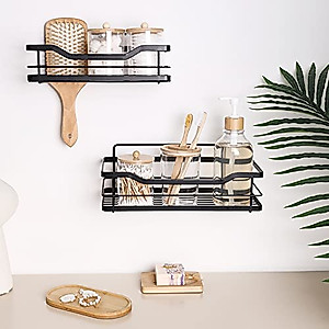 Fixwal Bamboo Bathroom Accessories Set of 6 - Toothbrush Holder, Soap Dispenser, Soap Dish, Tray and Two Plastic Qtip Medicine Jars with Bamboo Lid for Boho Counter Toilet Bathroom Decor